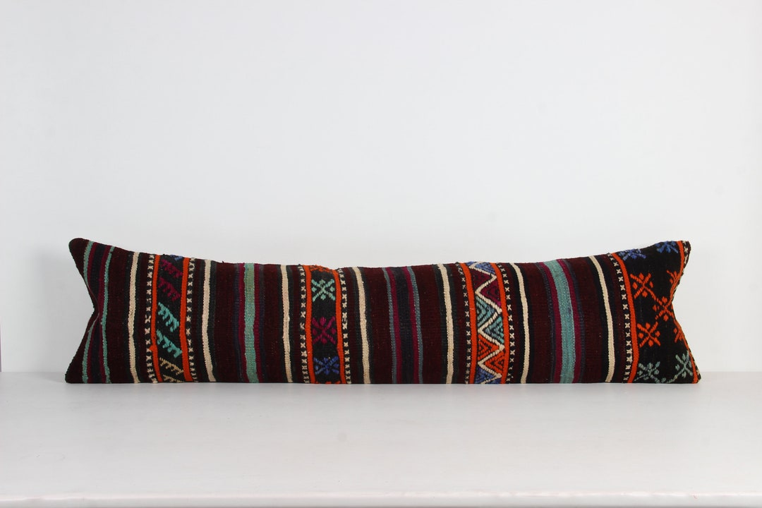 Kilim Pillow Cover 12x48 Inch Lumbar Pillow Cover Bedding Pillow ...