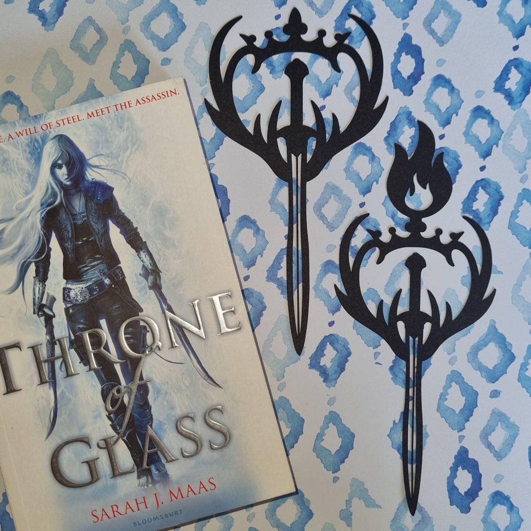 Throne of Glass Fireheart Logo Cutout Silhouette, Sarah J Maas - Etsy