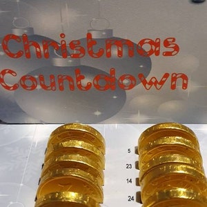 Reusable Advent Calendar Chocolate Coin Personalised Countdown ...