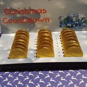 Reusable Advent Calendar Chocolate Coin Personalised Countdown ...