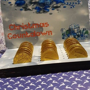Reusable Advent Calendar Chocolate Coin Personalised Countdown ...
