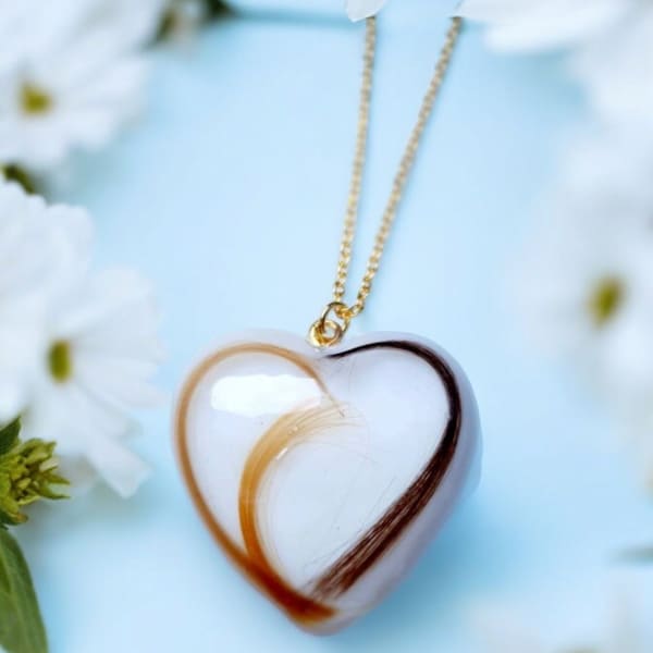 Keepsake Lock of Hair Necklace - Etsy