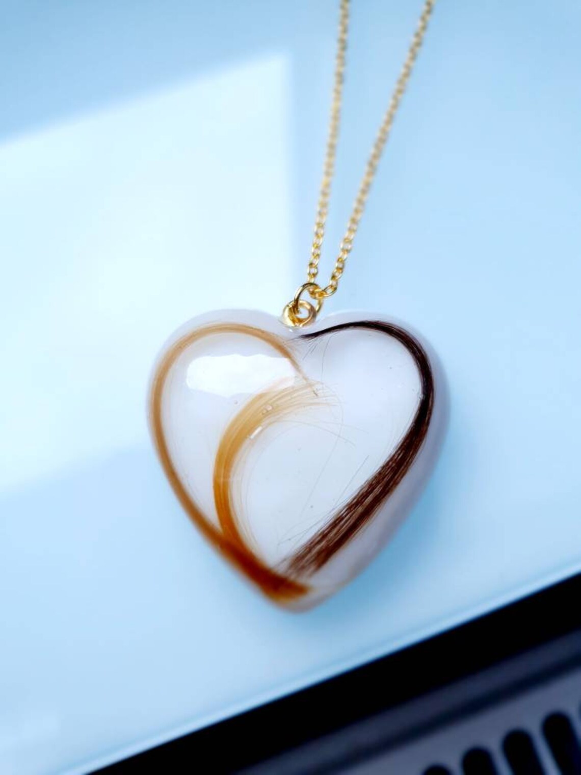 Personalised Hair Keepsake Memorial Necklace / Personalised - Etsy