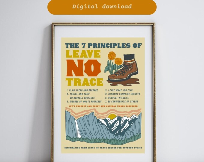 Leave No Trace Printable Poster | Digital Download | 8x10 Poster ...