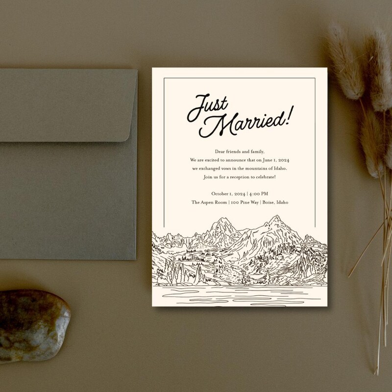 Elopement Invitation - Etsy