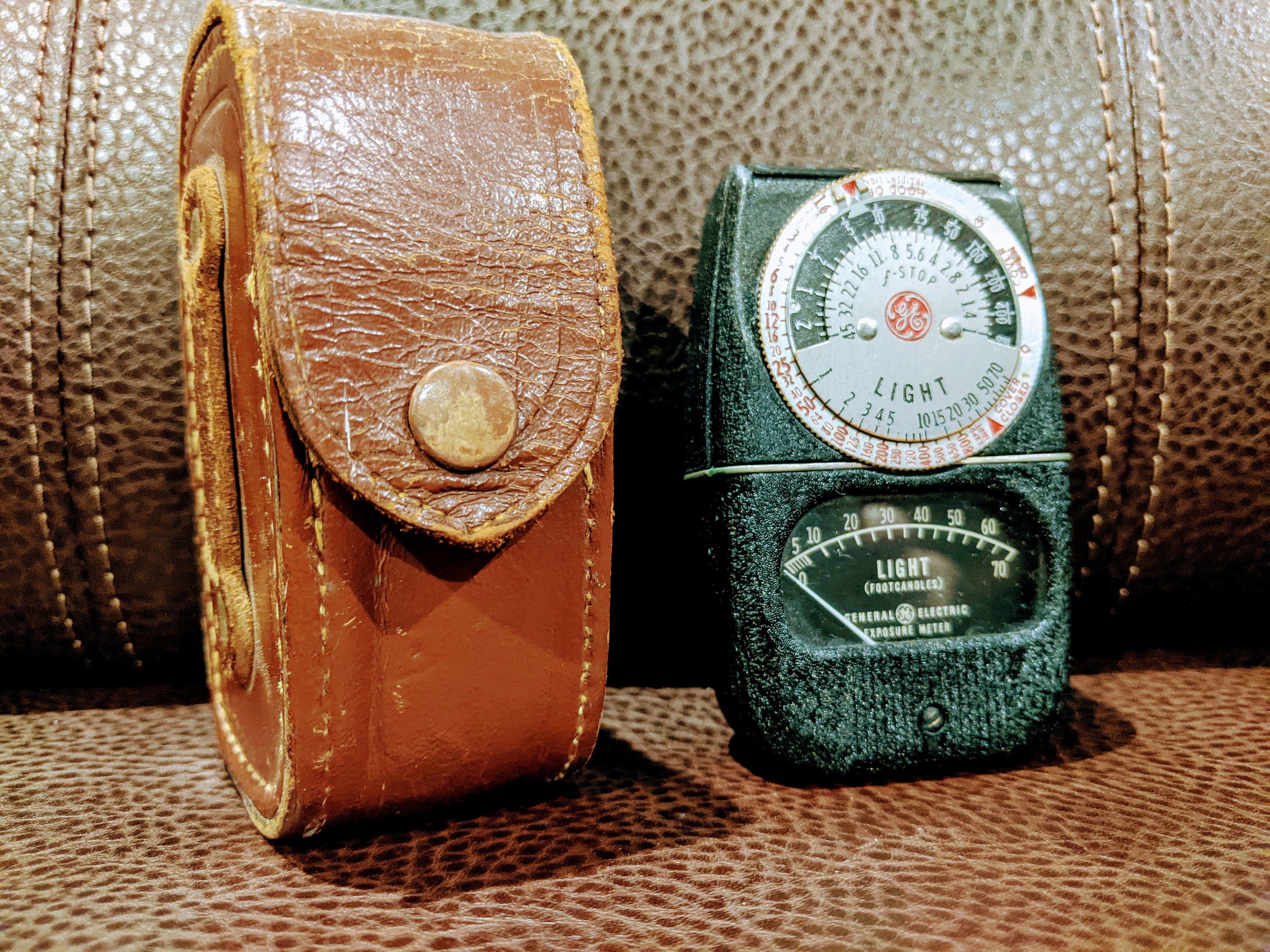 Antique General Electric Light Exposure Meter Type DW-68 / N.P. 135330 ...