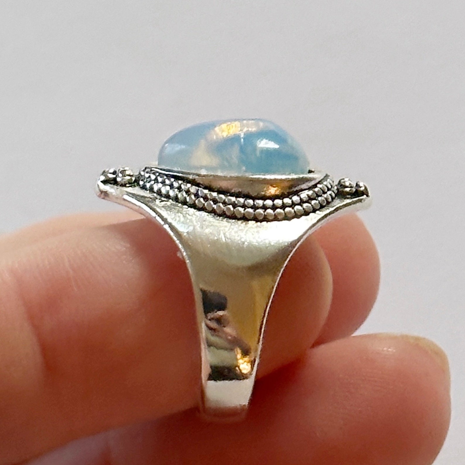 Tibetan Style Moonstone Ring - Etsy