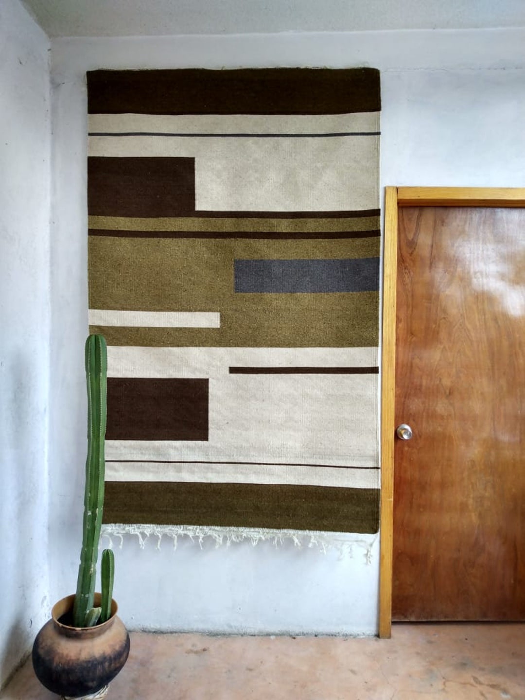 Modern Earth Tones Area Rug - Etsy