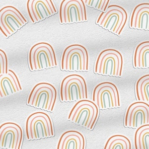 Mini Rainbows Sticker Pack 12 PC Aesthetic Stickers, Minimalist ...