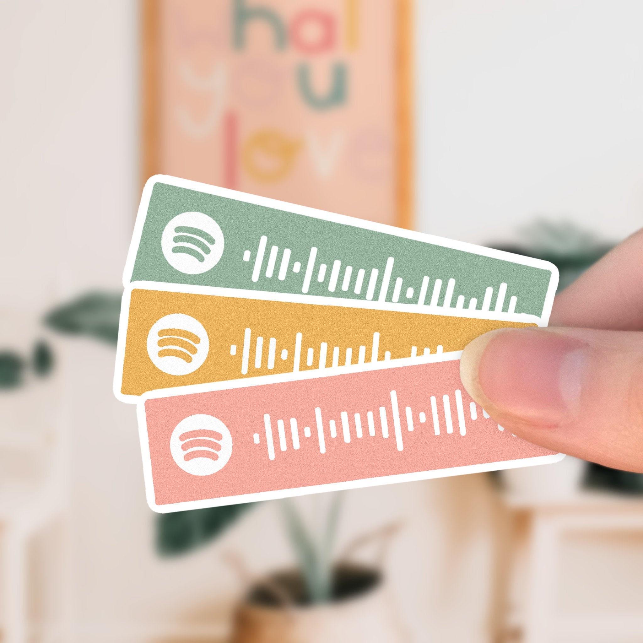 Custom Spotify Code Sticker .75in Personalized Aesthetic | Etsy