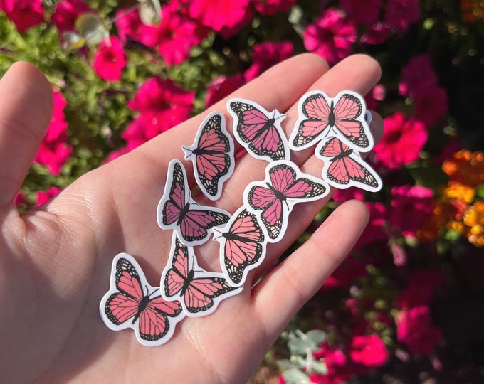 Purple Mini Butterflies 9 PC Sticker Pack | Aesthetic Stickers for ...