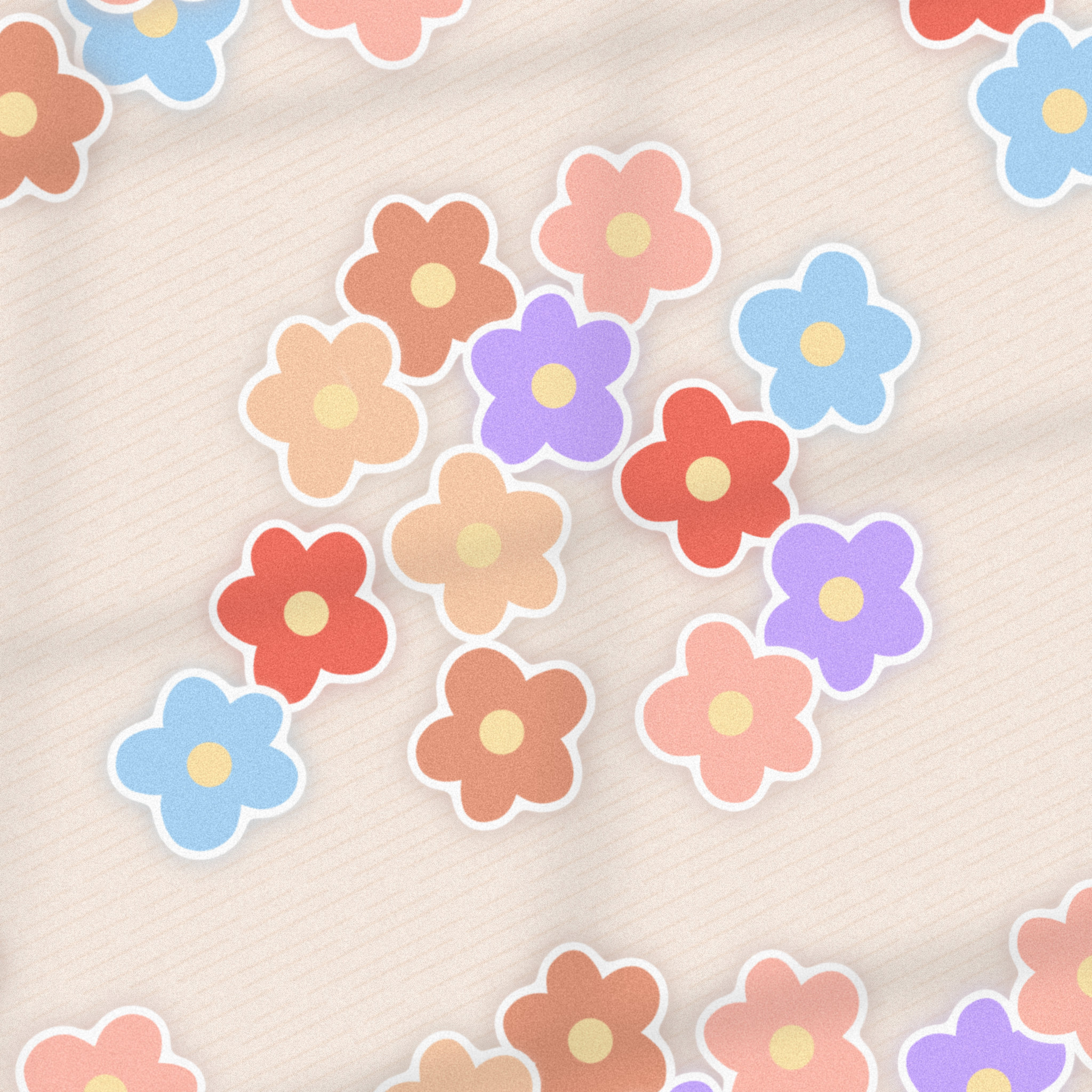 Mini Flower Sticker Pack 12 PC Aesthetic Stickers Flowers | Etsy