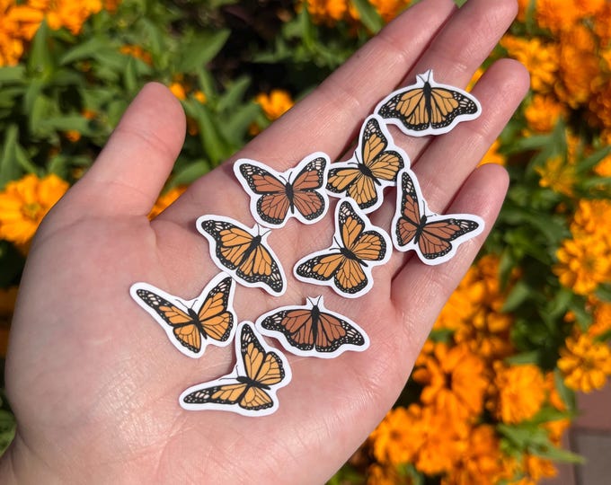 Purple Mini Butterflies 9 PC Sticker Pack | Aesthetic Stickers for ...