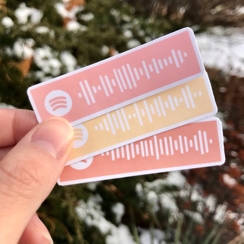 Custom Spotify Code Sticker Personalized Custom Aesthetic | Etsy