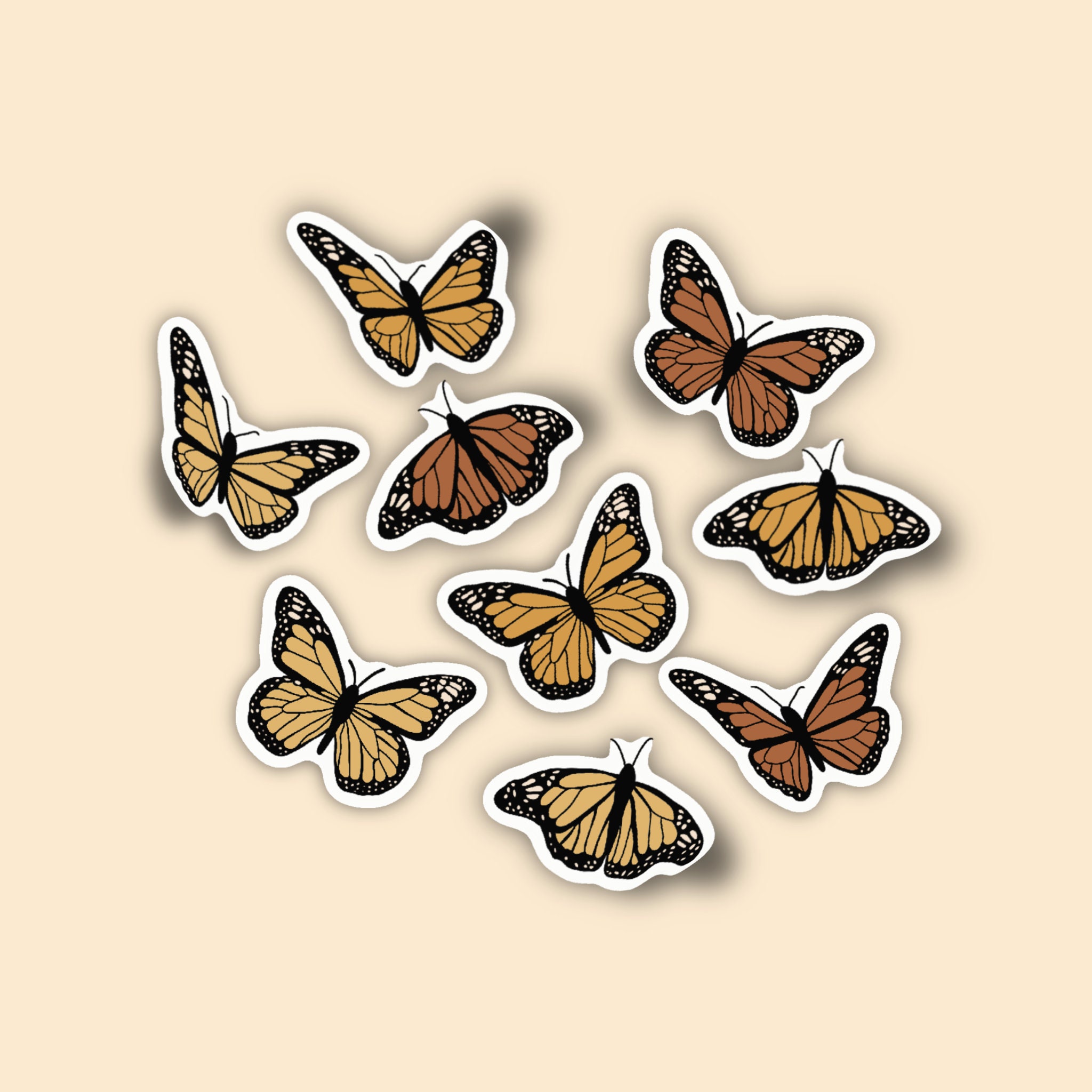 Mini Mariposas 9PC Sticker Pack / Pegatinas Estéticas | Etsy