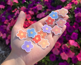 Small Flower Sticker Pack Weatherproof Pack of 3 - Etsy