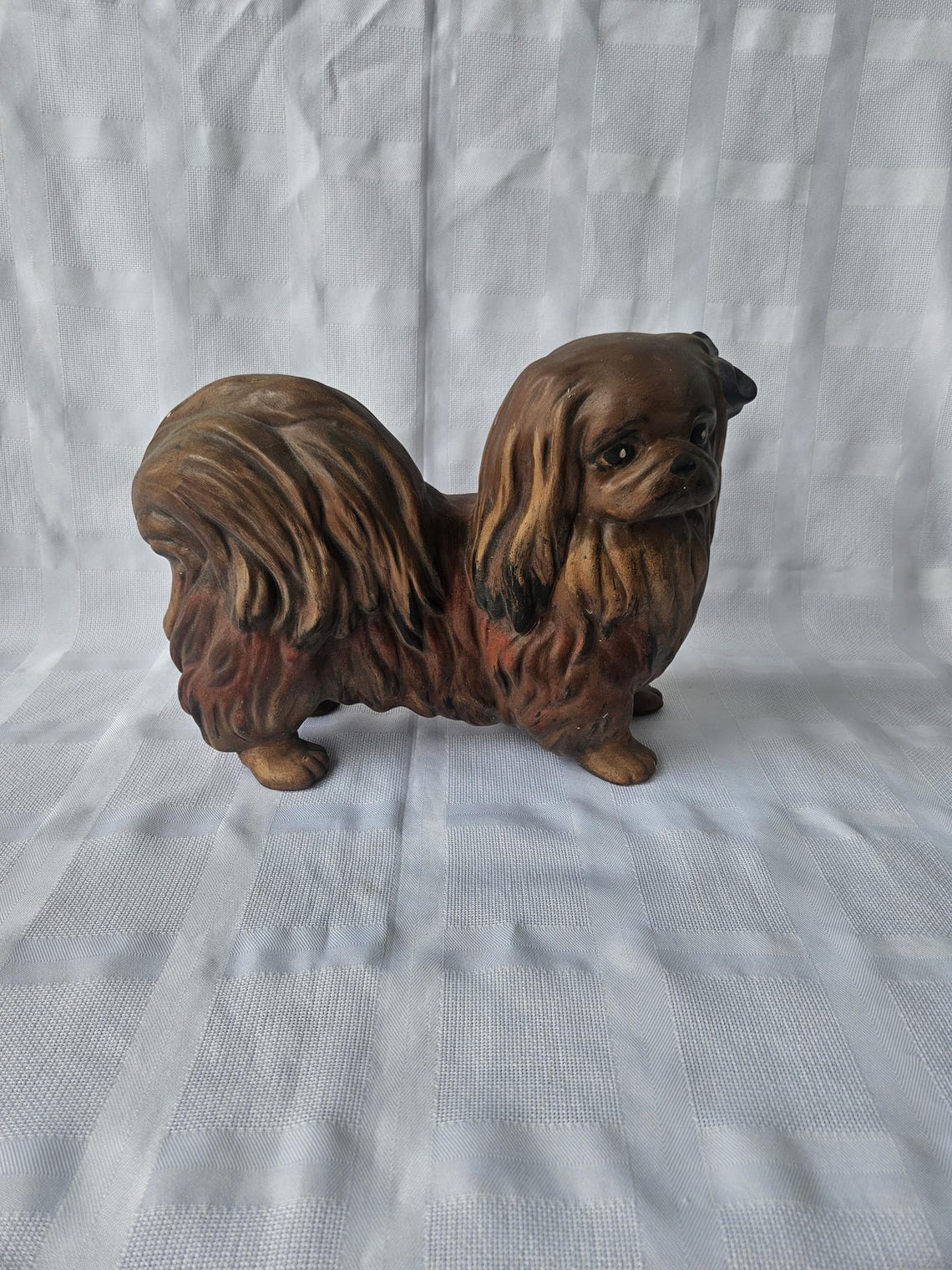 Vintage Pekenese Ceramic Dog Sculpture Vintage Ceramic Dog Figurine Dog ...