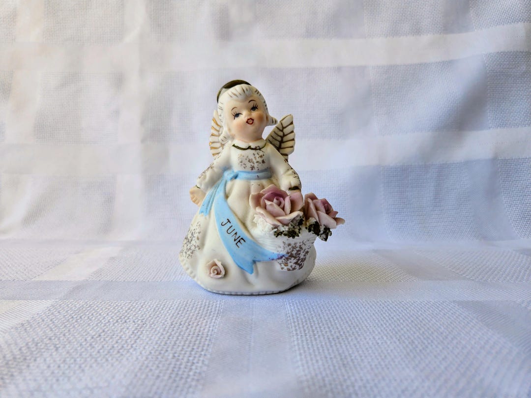 Vintage Lefton June 1960s Angel Figurine ~ Vintage Ceramic Angel ...