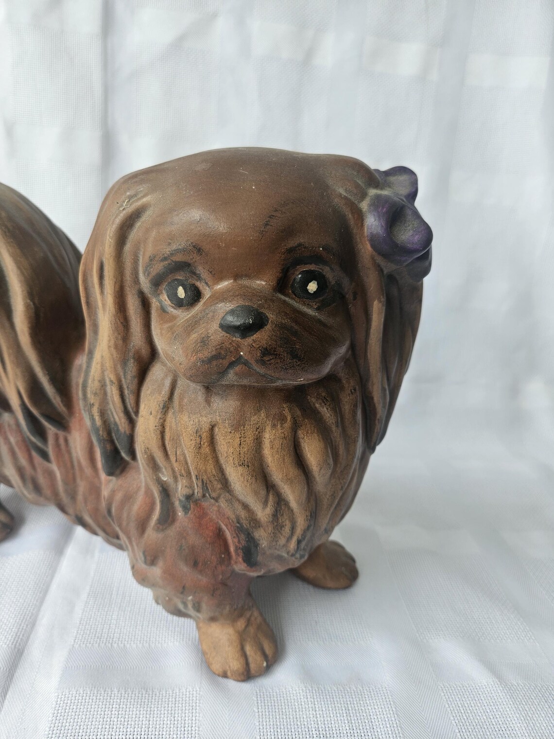 Vintage Pekenese Ceramic Dog Sculpture Vintage Ceramic Dog Figurine Dog ...