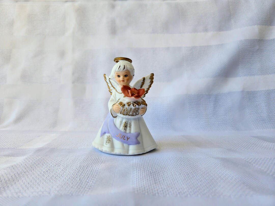 Vintage Lefton July 1988 Angel Figurine ~ Vintage Ceramic Angel ...