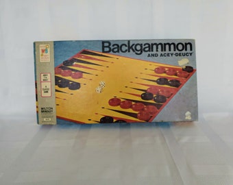 Vintage 1973 Backgammon & Acey-ducey Game by Milton Bradley - Etsy