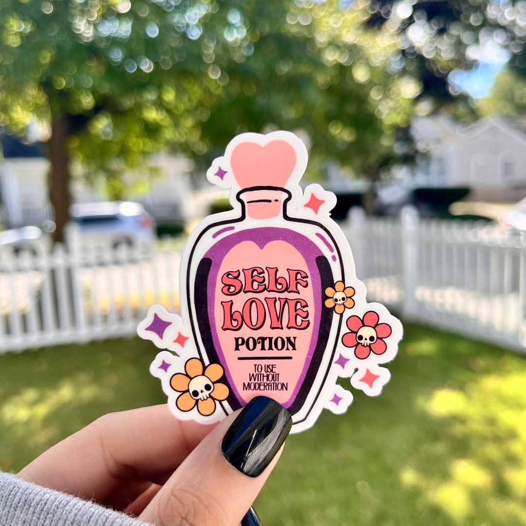 Self Love Potion Sticker | Mental Health | Aesthetic Self-love ...
