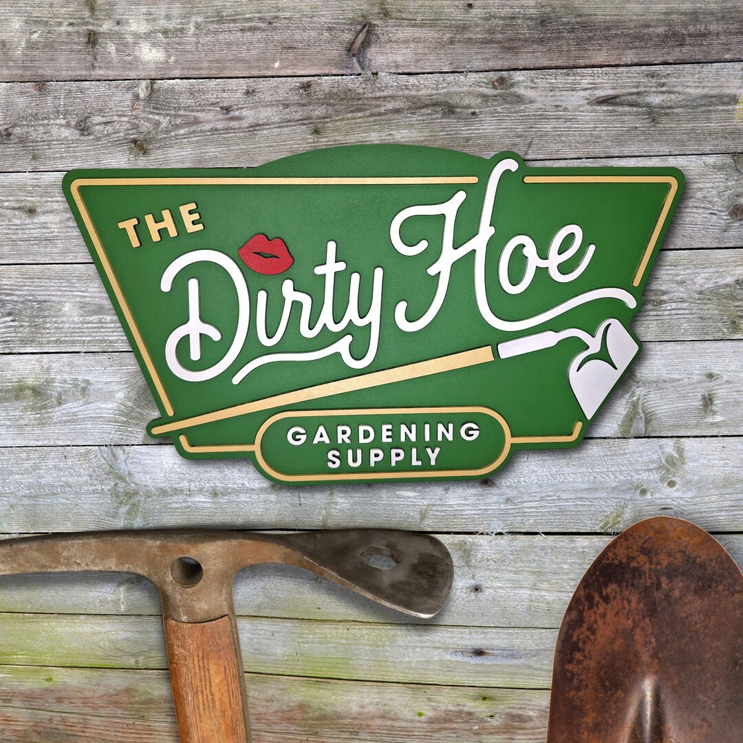 Dirty Hoe Garden Sign - Beautifully Crafted Laser Cut Sign, Perfect for ...