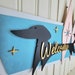 Welcome Sign Atomic Dog Starburst Mid Century Handcrafted MCM - Etsy