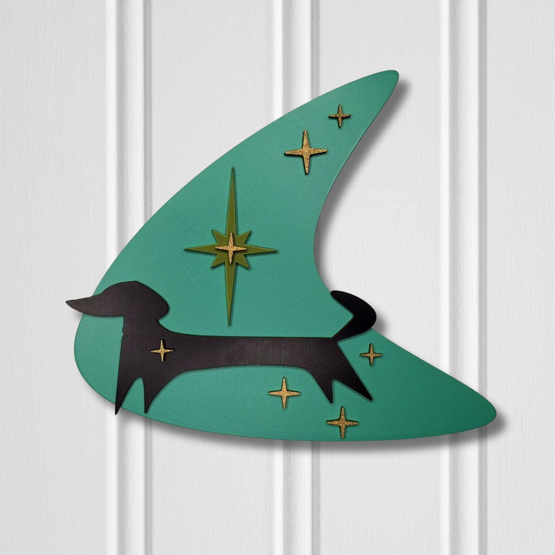 Welcome Sign, Boomerang Mid Century Modern Handcrafted MCM Dog ...