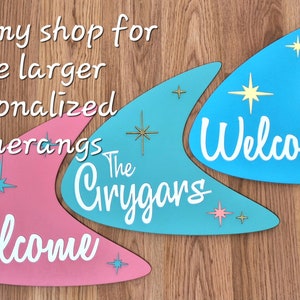 Welcome Sign, Boomerang Mid Century Modern Handcrafted MCM Dog ...