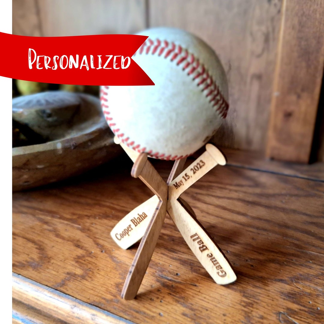 Personalized Baseball Stand With Engraved Message - the Perfect ...