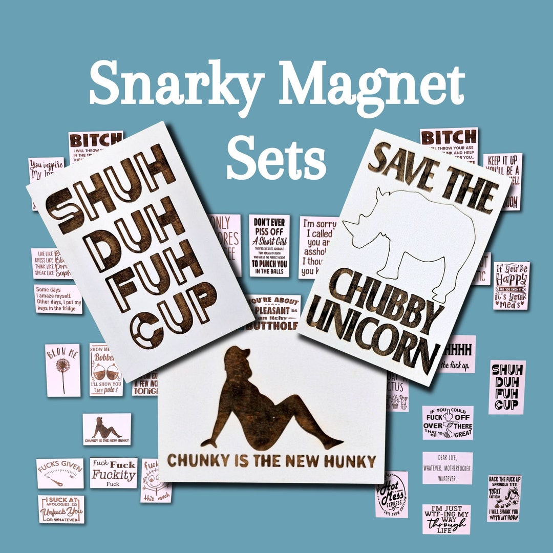 Snarky Adult Magnet Sets Humorous and Inappropriate Sayings Choose From ...