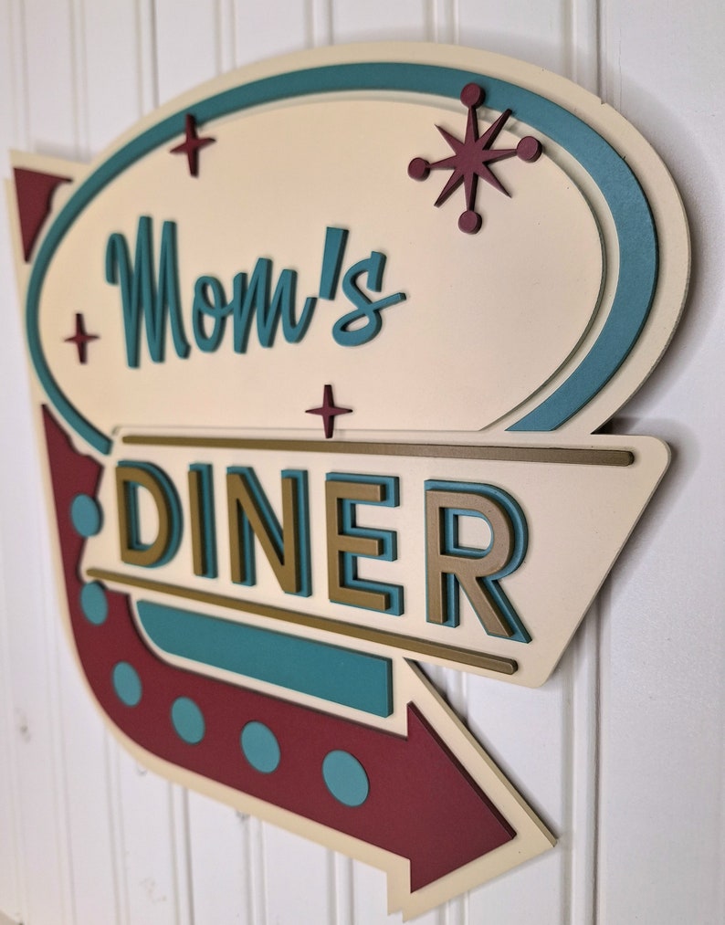 Vintage Diner Sign Personalized Classic Diner Decor for Your - Etsy