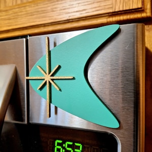 Mid Century Modern Boomerang Magnets Set of 3 Retro Kitchen Mid Century ...