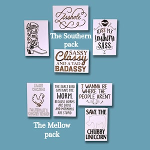 Snarky Adult Magnet Sets Humorous and Inappropriate Sayings Choose From ...