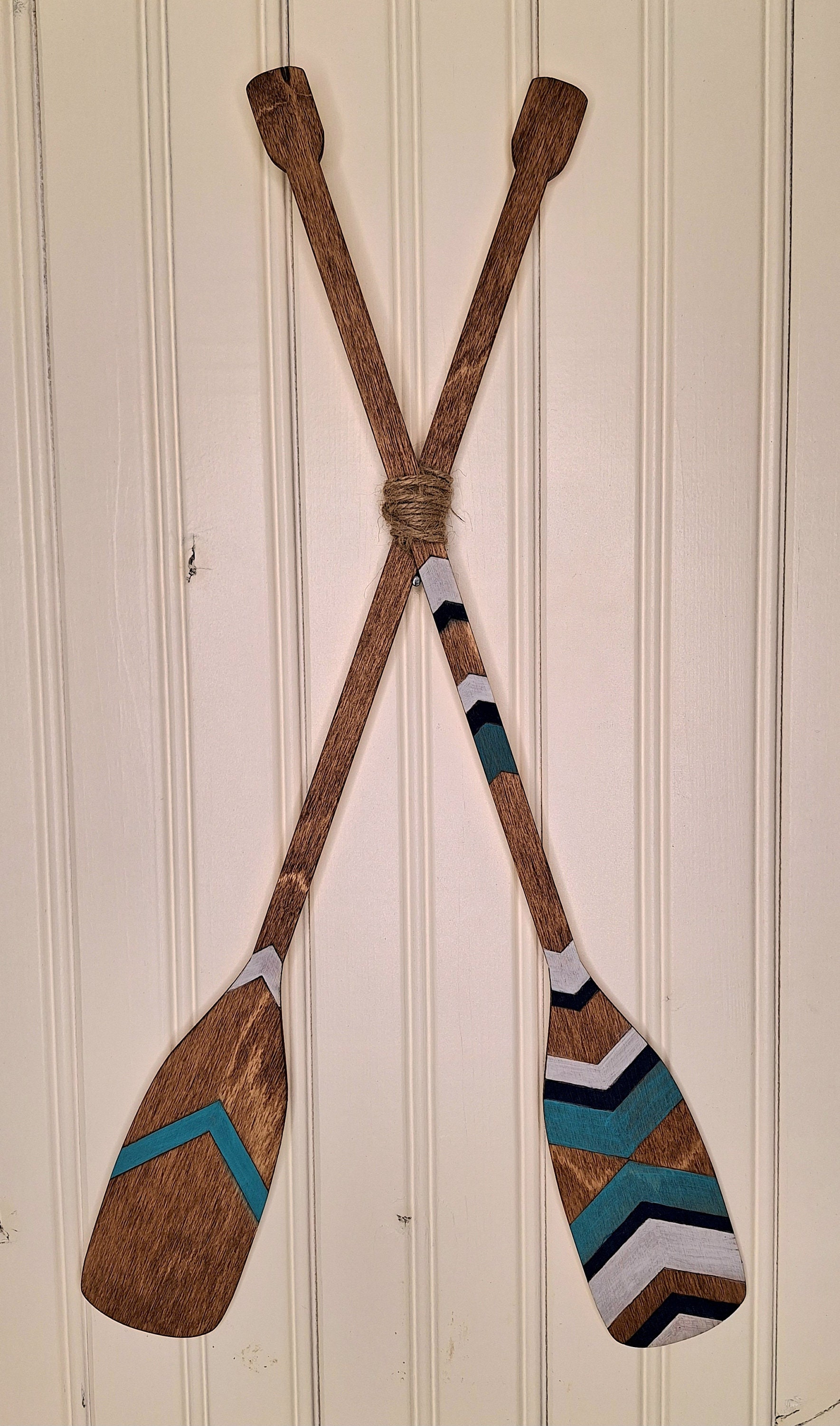 Oar Set, Paddle Pair, Rustic Wood Wall Art - Etsy