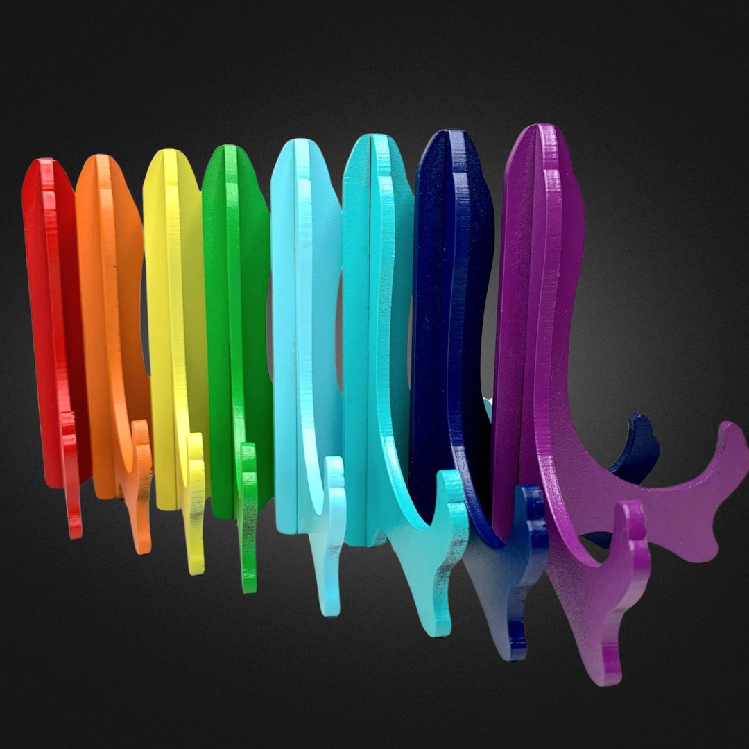 Mini Colored Easel Sets Tiered Tray Sign Easel Photo Display Small Art ...