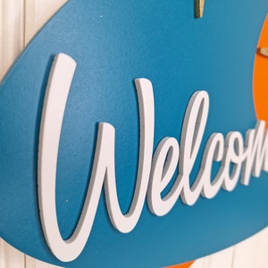 Mid-century Modern Welcome Sign Atomic Boomerang Mid Century ...