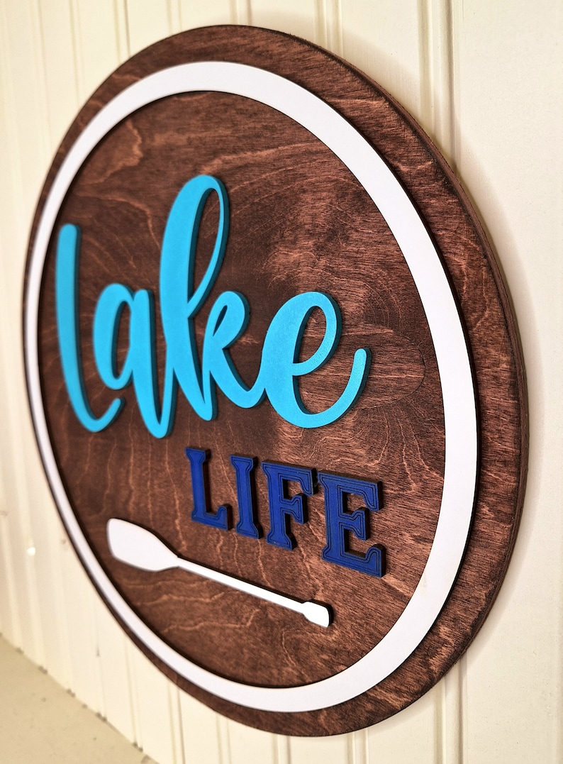 Lake Life Sign Perfect for the Cabin or New House. Lake Lover - Etsy