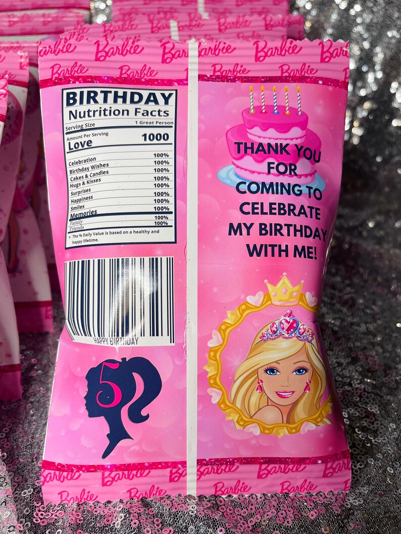 Barbie Chip Bags - Etsy