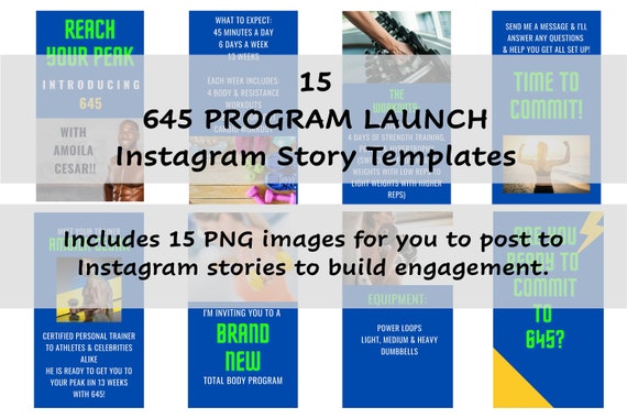Digital Art & Collectibles 645 Workout Program Stories Beachbody 645 IG ...