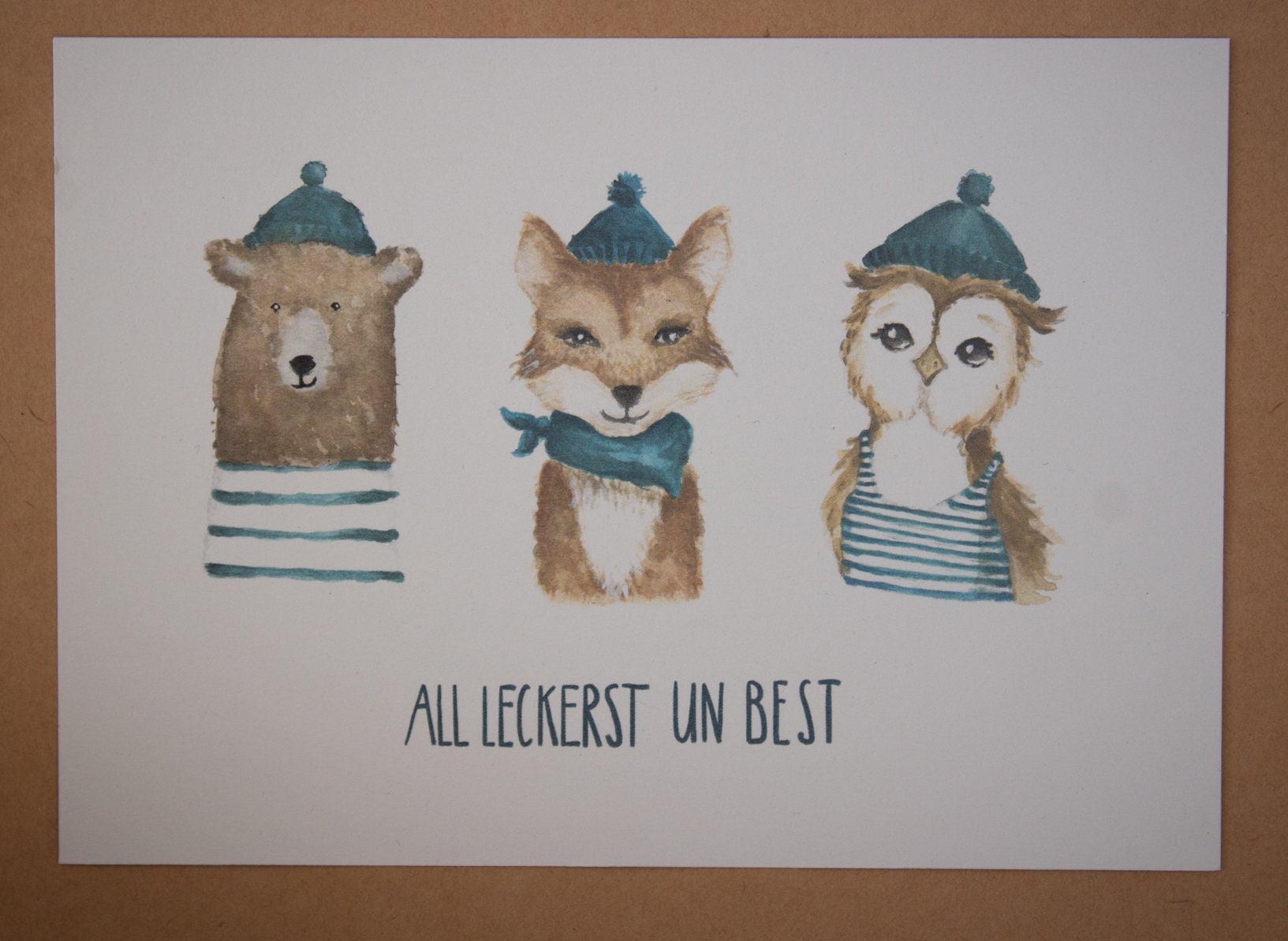 Maritime Postcard Set A6 / Maps From the Sea Op Platt / Plattdeutsch ...