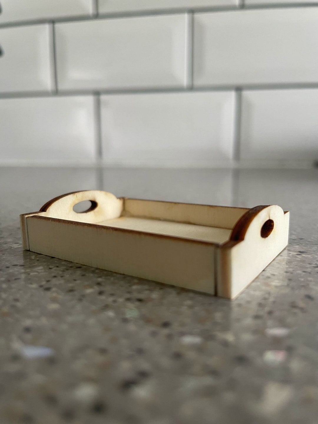 1:12th Scale Breakfast Tray With Handles SVG File | Dollhouse Miniature ...