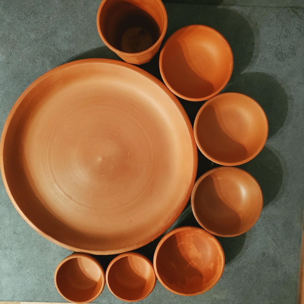 Decorative plates Handmade Dinner plates set of three Ceramic | Etsy