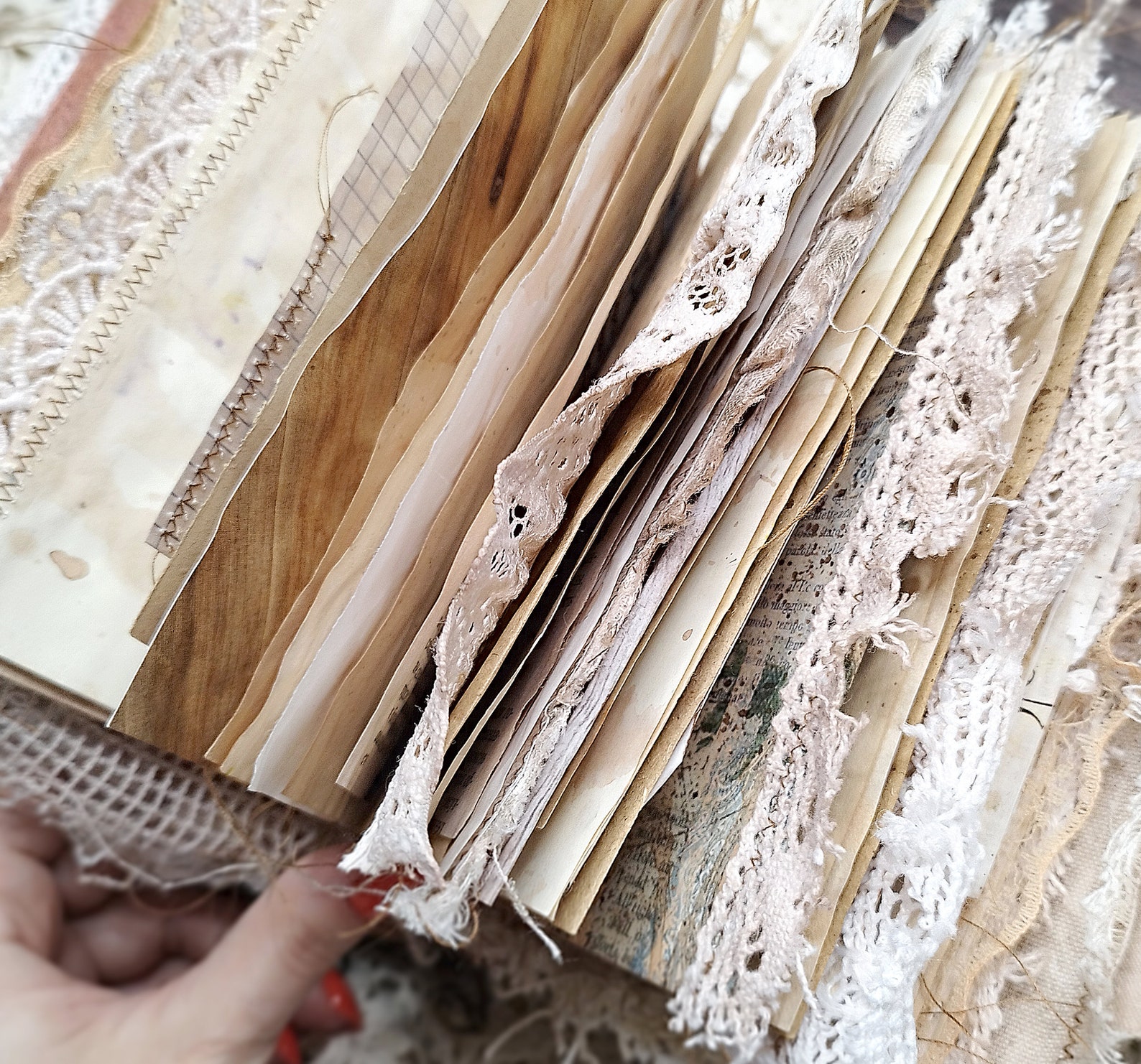 Personalized Basic Junk Journal Handmade Book Kit, Rustic Guestbook ...