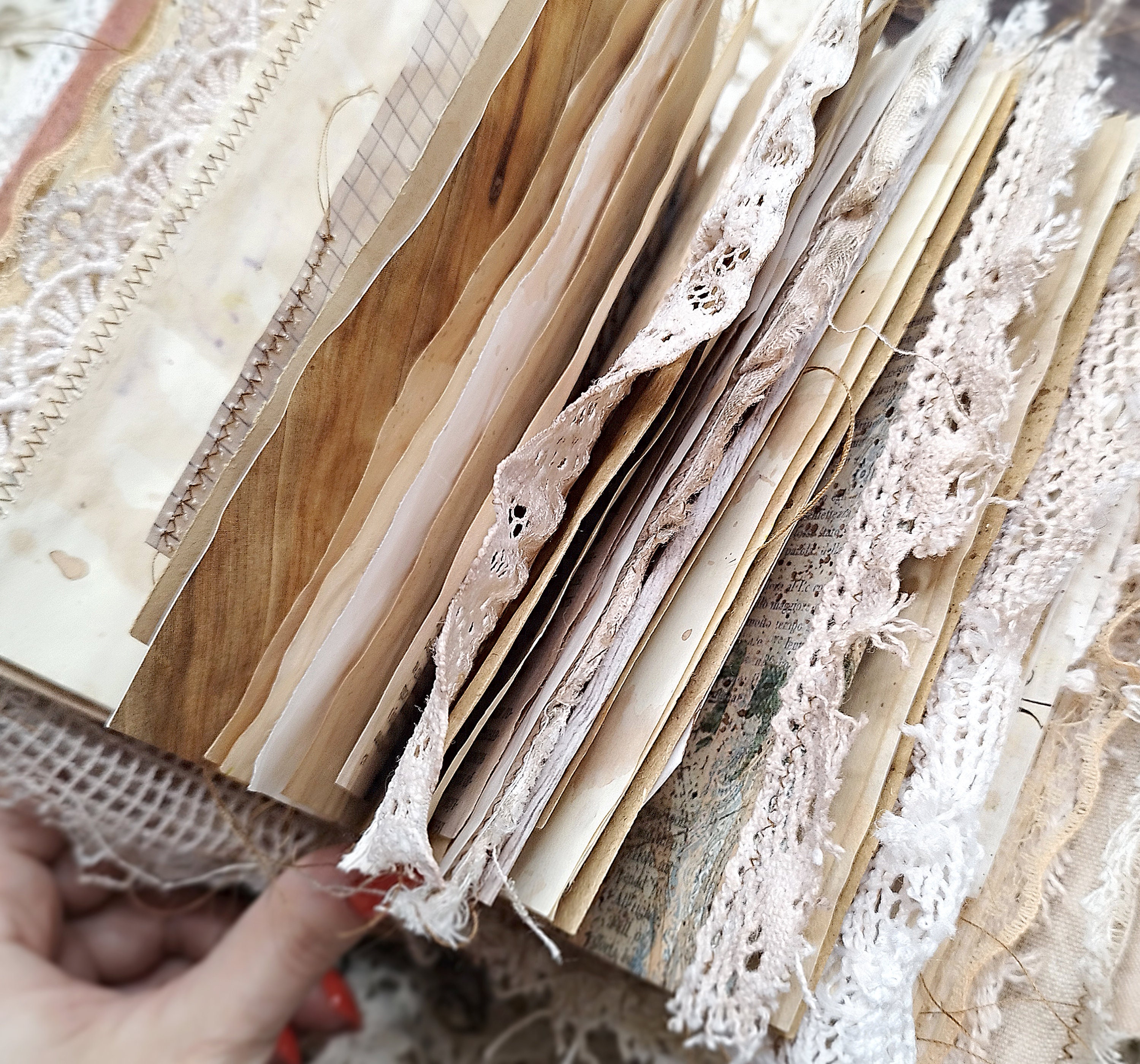 Personalized Basic Junk Journal Handmade Book Kit, Rustic Guestbook ...
