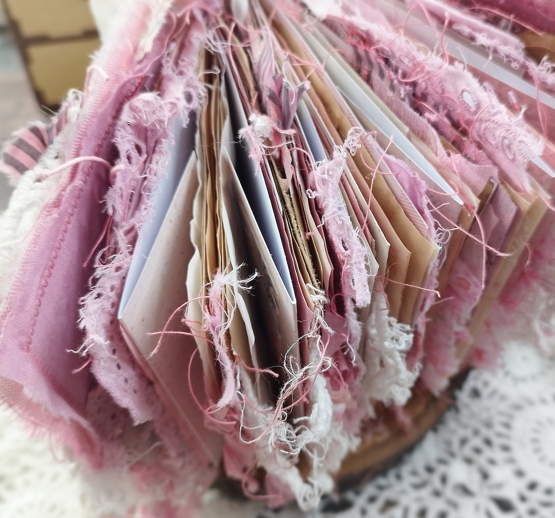 Pink Botanical Floral Herb Journal, Cute Shabby Chic Junk Journal ...