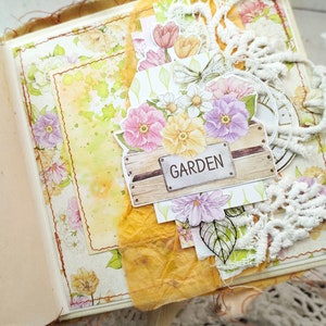 Botanical Floral Herb Journal, Junk Journal Handmade Book Kit, Unique ...