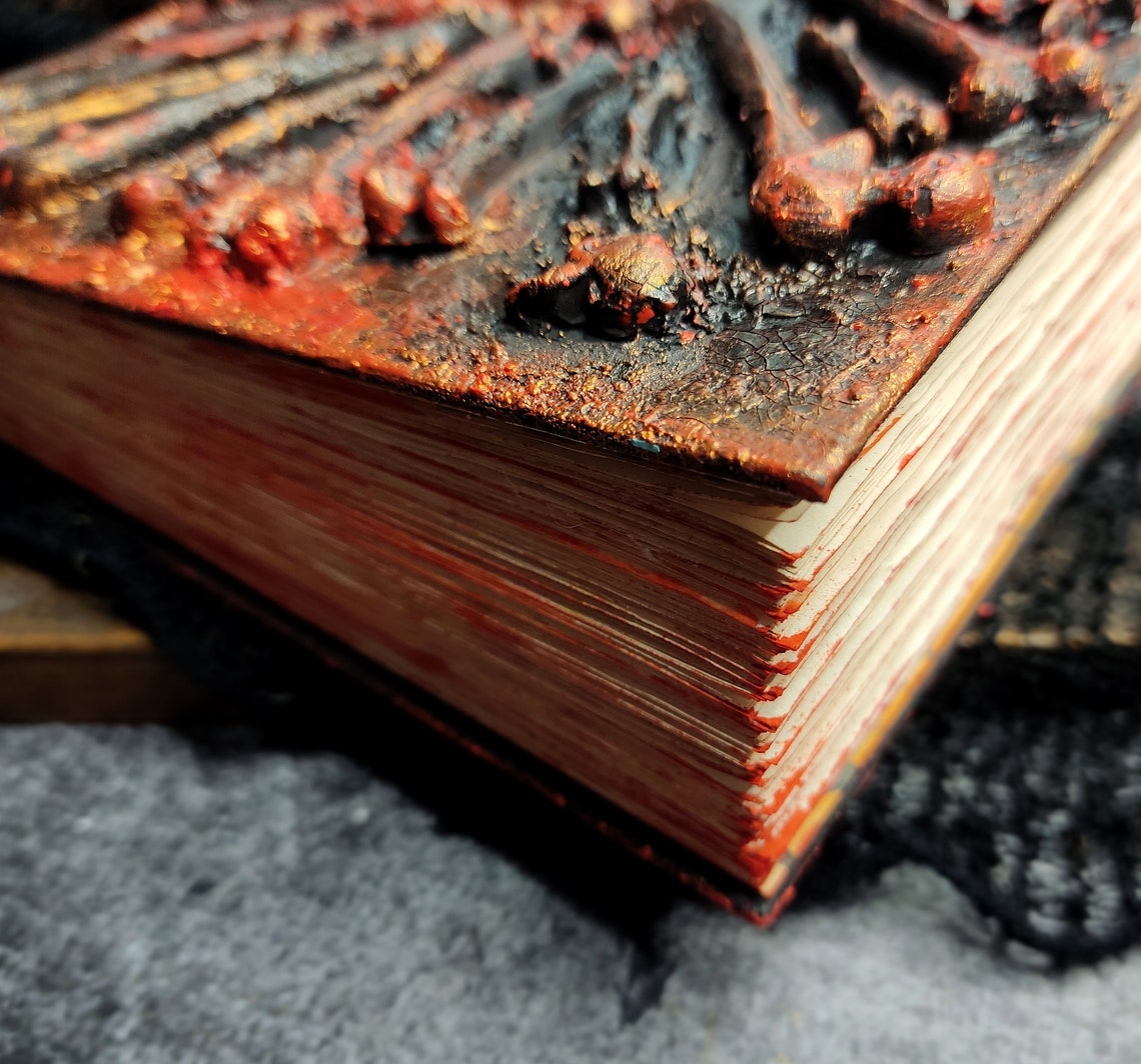 Large Horror Book With Skull Gothic Grimoire Junk Journal - Etsy