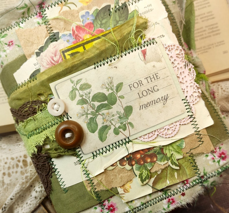 Botanical Floral Herb Journal Junk Journal Handmade Book Kit - Etsy